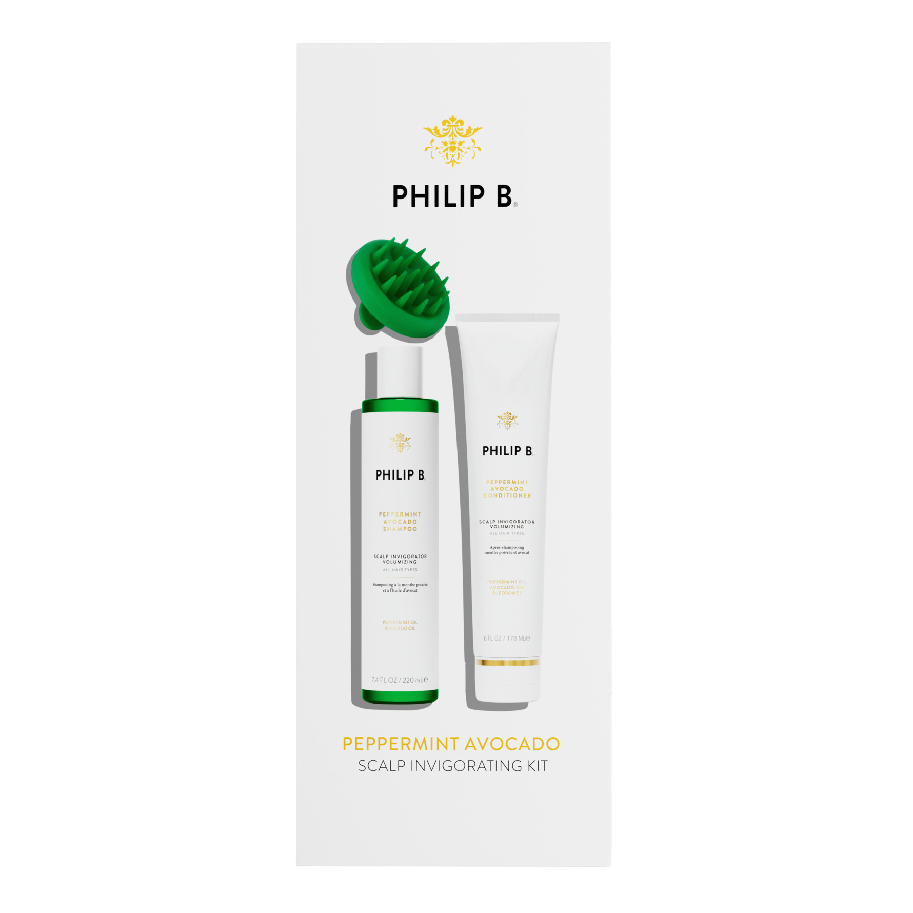 Køb Peppermint Avocado Scalp Invigorating Kit Gaveæske 200 ml + 178 ml ...