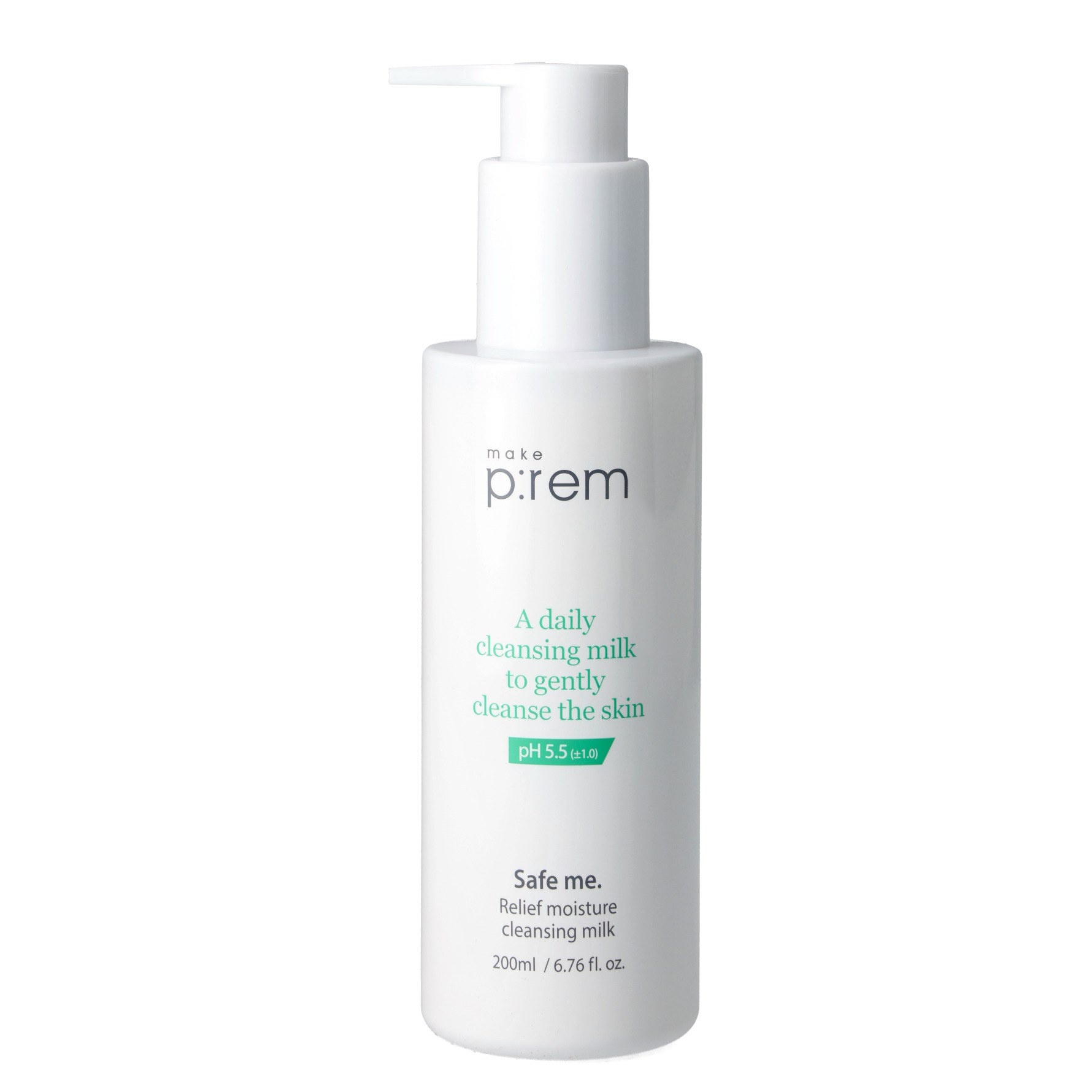 Køb Safe me. Relief moisture cleansing milk 200 ml fra Make P:rem - Matas