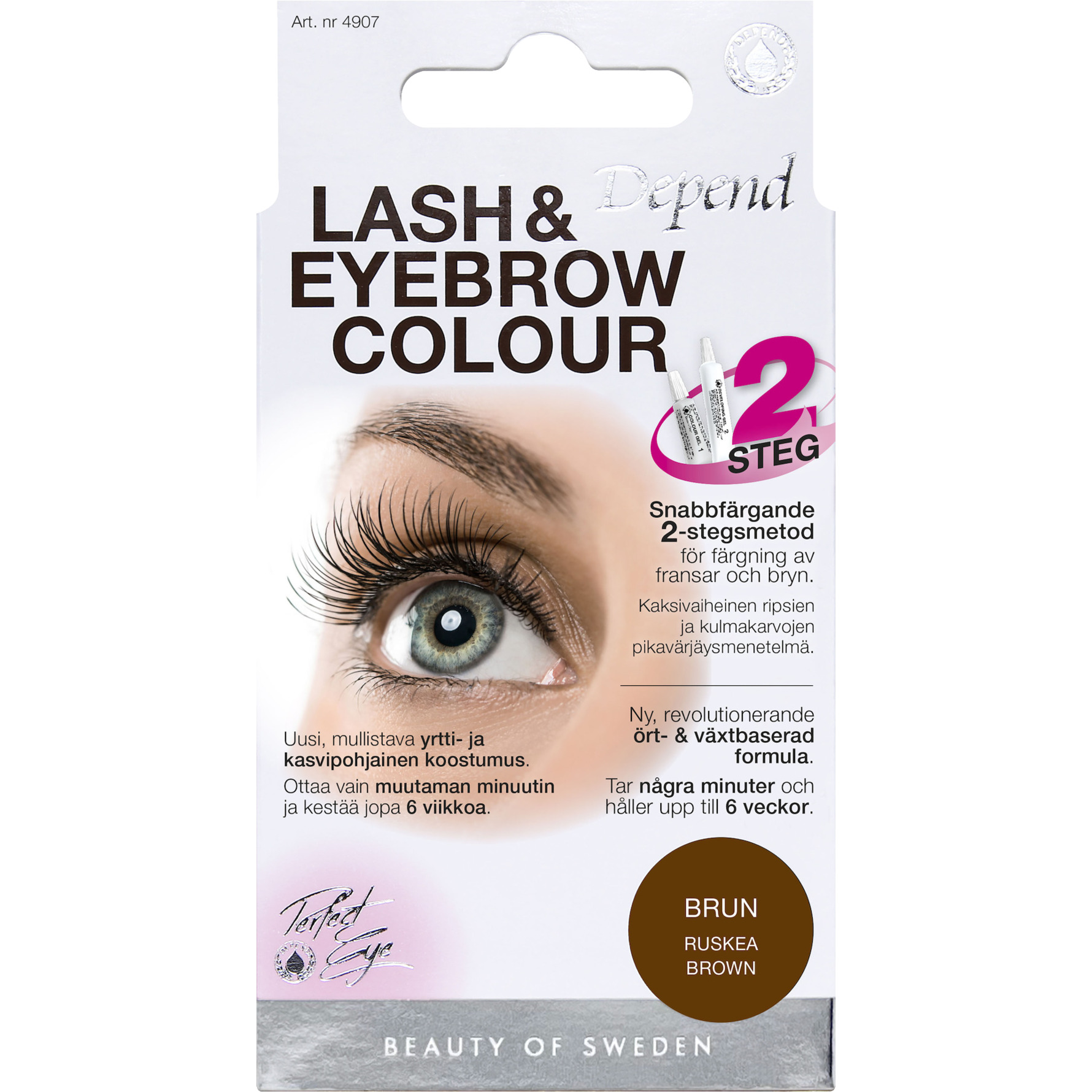 Kjøp Lash & Eyebrow Colour Brown - Depend - KICKS