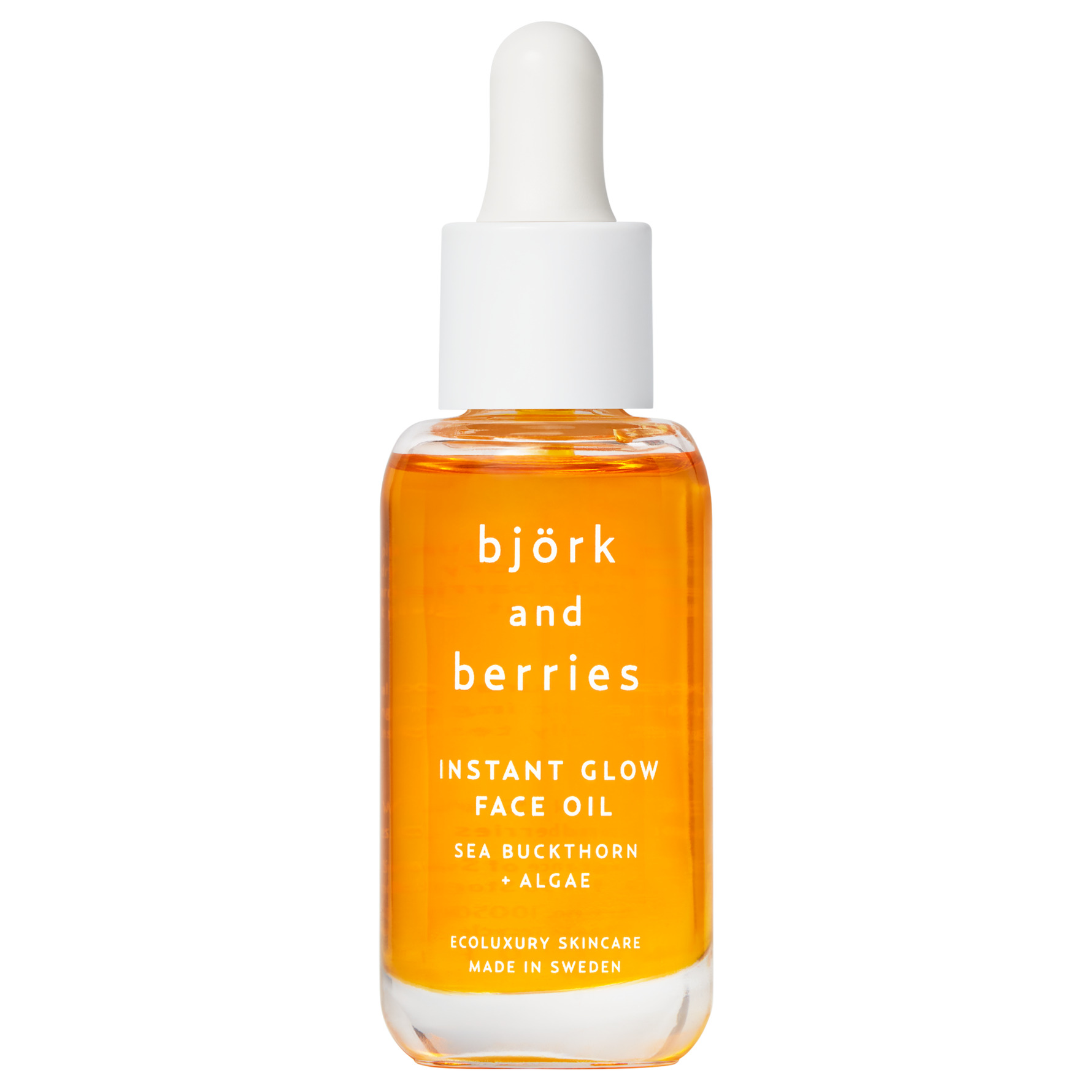 Osta Sea Buckthorn + Algae Face Oil 30 ml - Björk and Berries - KICKS