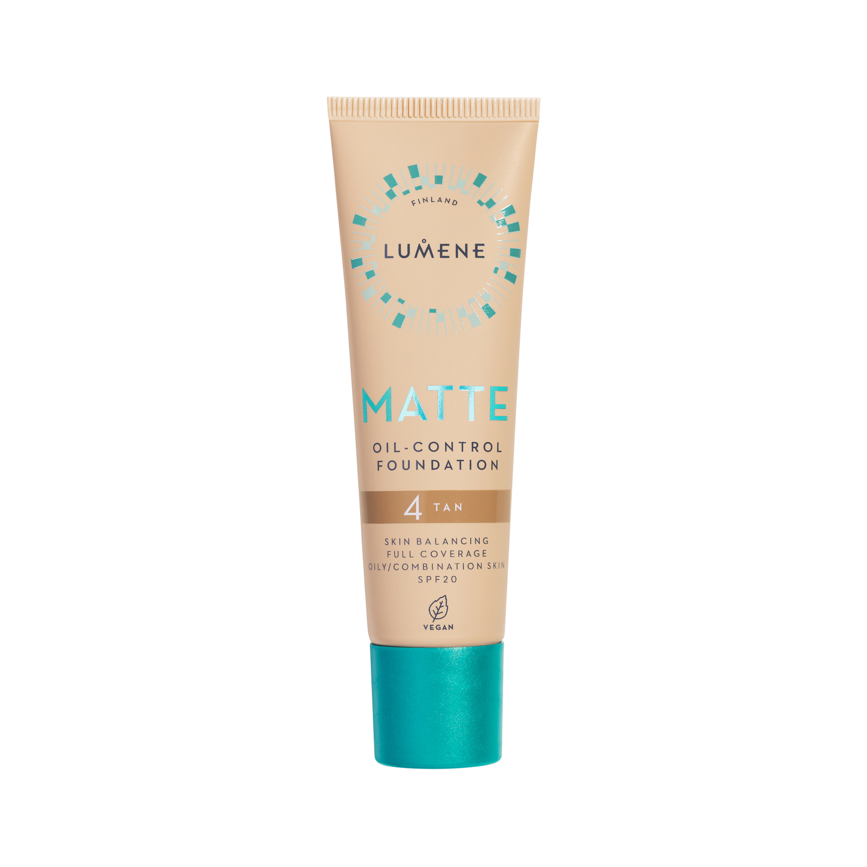 Köp Matte Oil-Control Foundation SPF20 4 Tan - Lumene - KICKS
