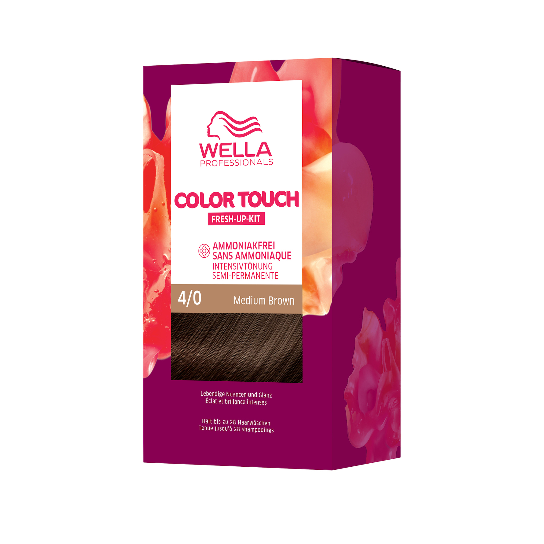 Kjøp Color Touch Hair Color 4/0 Medium Brown - Wella Professionals - KICKS