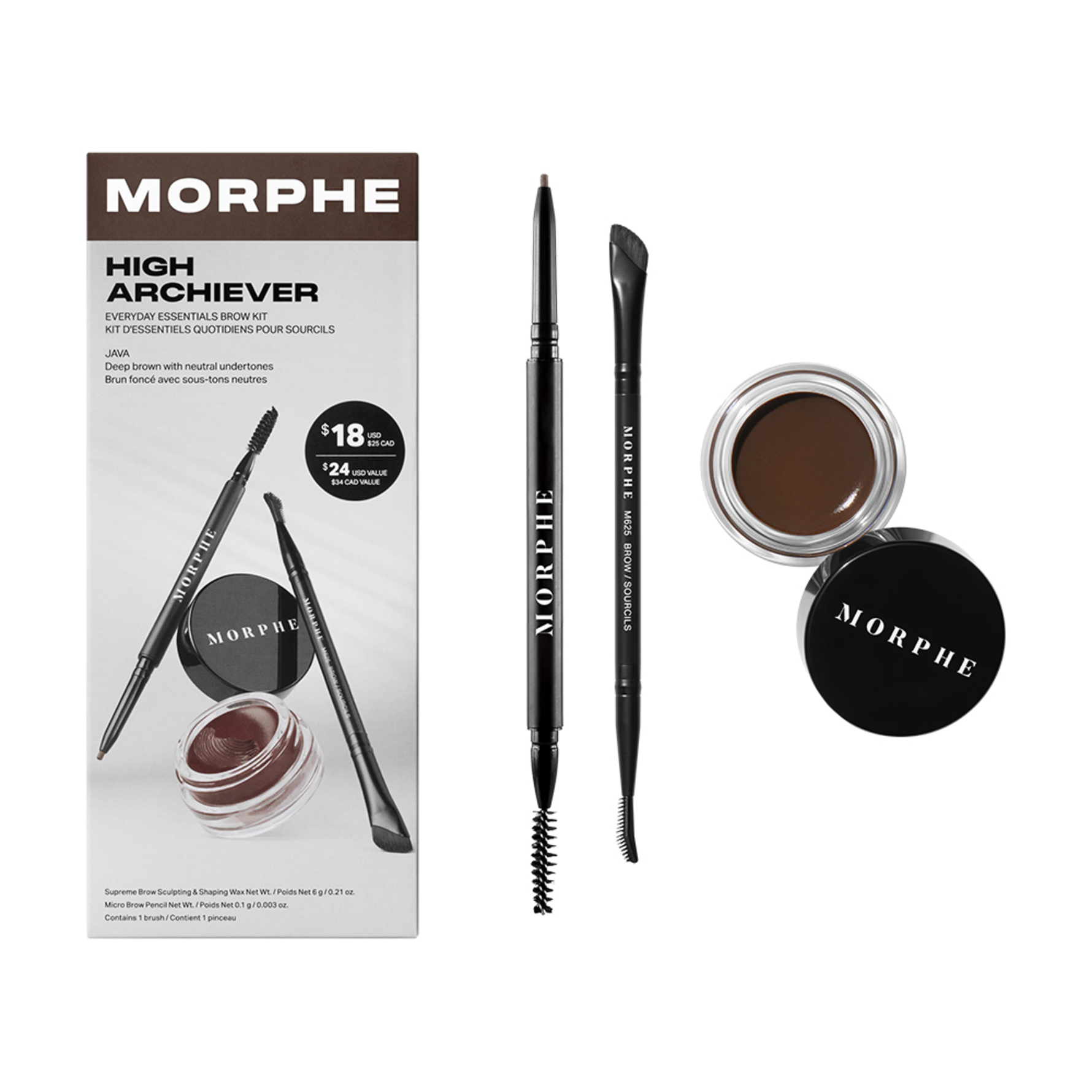 Köp High Archiever Everyday Essentials Brow Kit Java - Morphe - KICKS