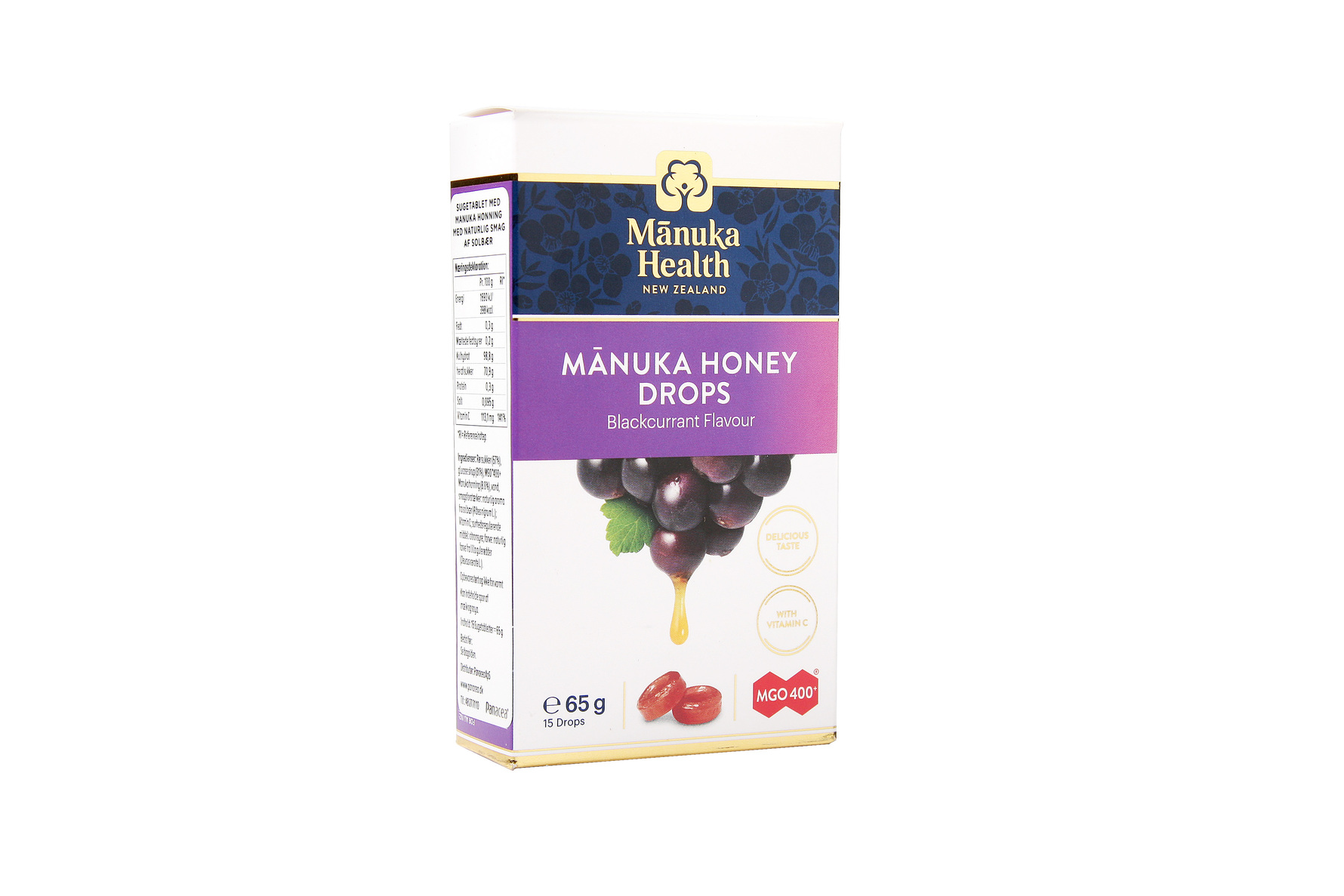 Køb Manuka Honey Drops 15 tabl fra Manuka Health - Matas