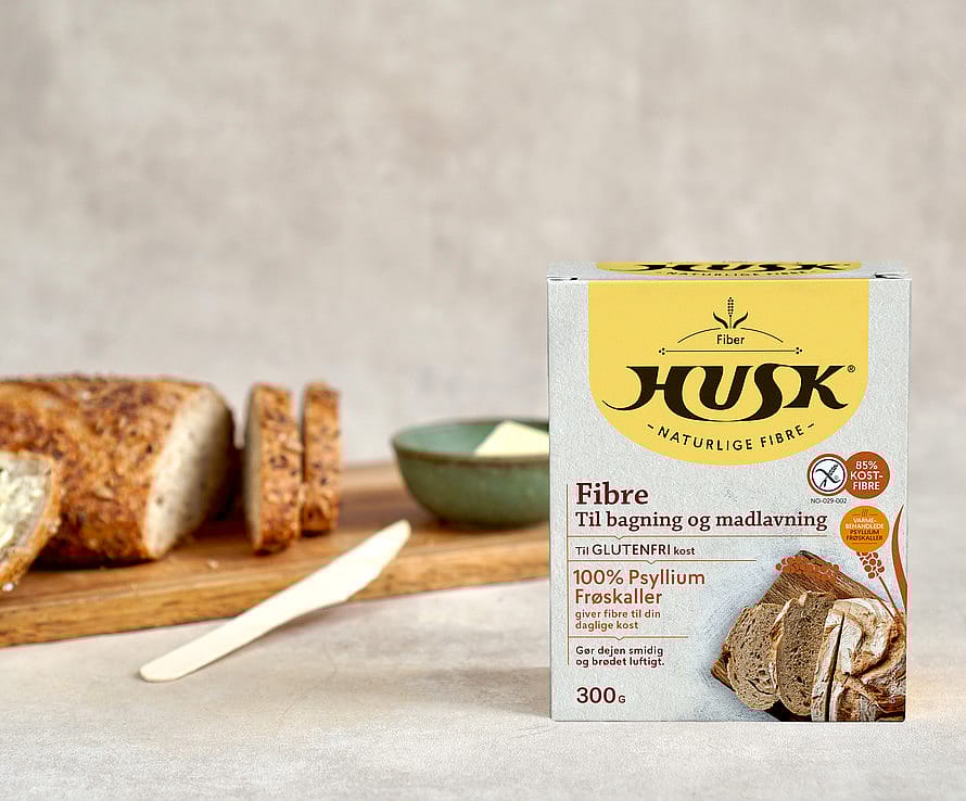 Køb FiberHUSK® til bagning 300 g fra HUSK Psyllium Mavebalance - Matas