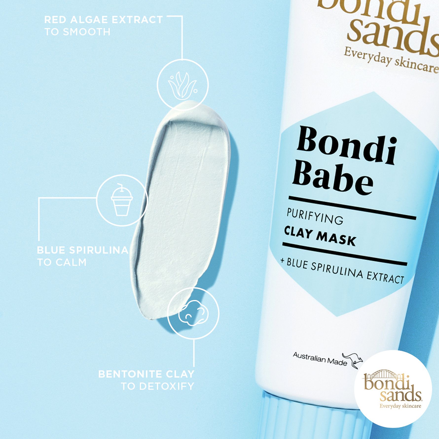 Køb Bondi Babe Clay Mask 75 ml fra Bondi Sands - Matas