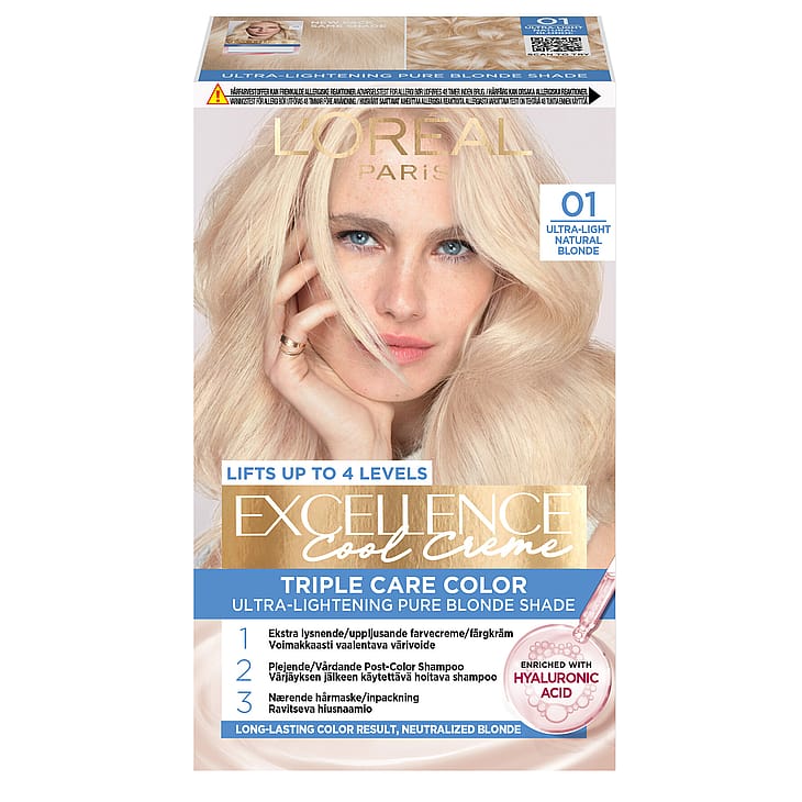 Køb Excellence Creme 01 Ultra-Light Natural Blond fra L'Oréal Paris - Matas