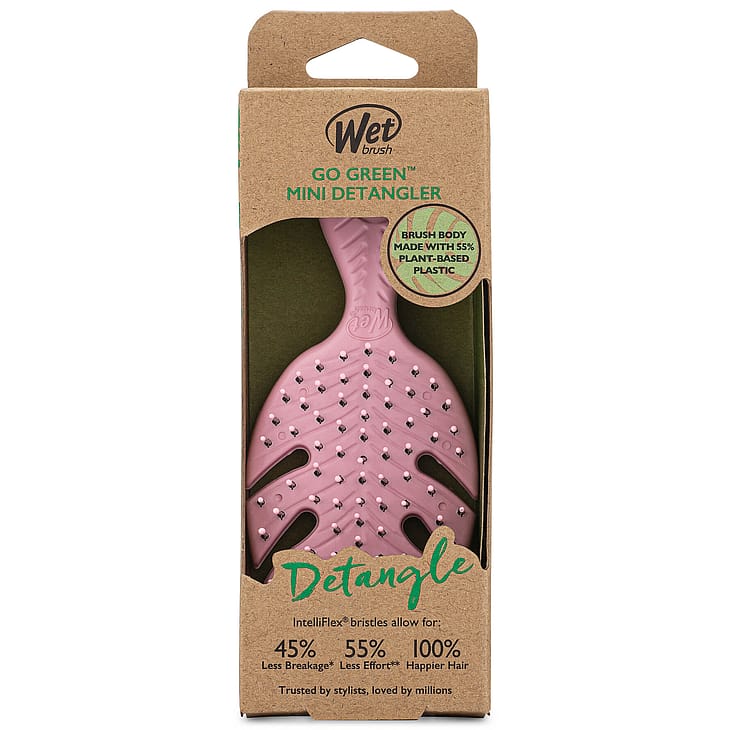 Køb Go Green Mini Detangler Pink fra WetBrush - Matas