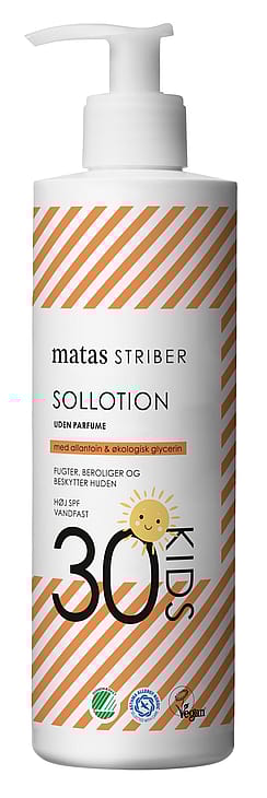 Køb Kids Sollotion SPF 30 Uden Parfume 400 ml fra Matas Striber - Matas