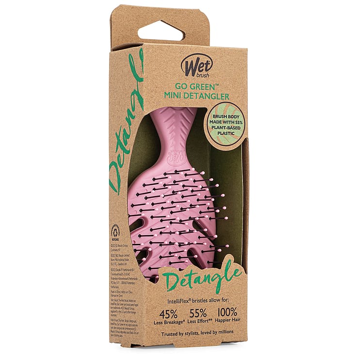 Køb Go Green Mini Detangler Pink fra WetBrush - Matas