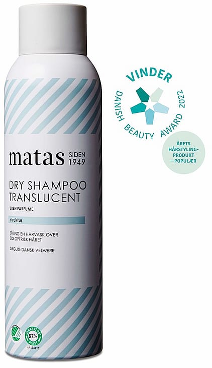 Køb Matas Striber Dry Shampoo Translucent 200 ml - Matas