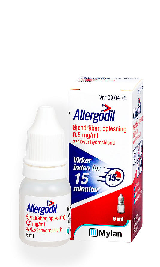 Køb Øjendråber 0,5 mg/ml 6 ml fra Allergodil - Matas