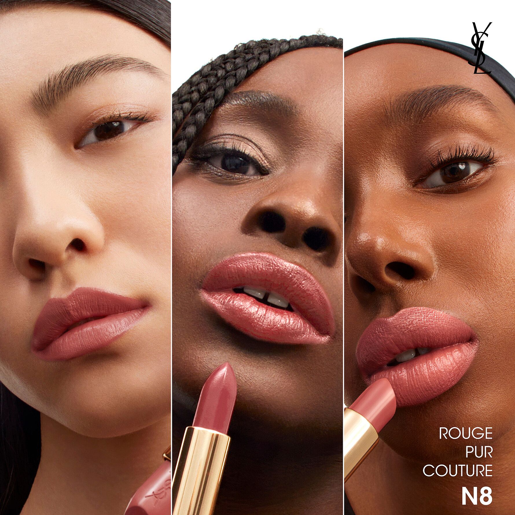 Køb Rouge Pur Couture Pure Color-In-Care Satin Lipstick N8 Blouse Nu fra Yves Saint Laurent - Matas