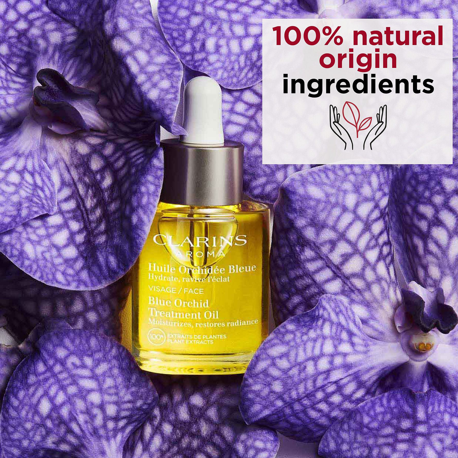 Køb Face Treatment Oil Blue Orchid, 30 ml fra Clarins - Matas