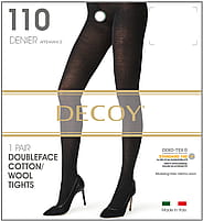 Køb Doubleface wool tights Strømpebukser Sort 110 Den. XL fra Decoy - Matas