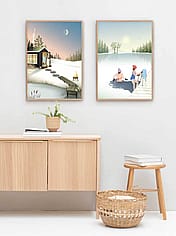 Køb Plakat 'Winter Bath' 50 x 70 cm fra ViSSEVASSE - Matas