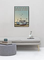 Køb Plakat 'Danmark Fiskebådene' 50 x 70 cm fra ViSSEVASSE - Matas