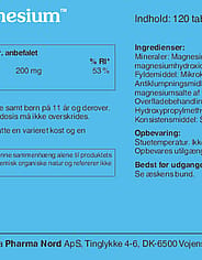 Køb Bio-Magnesium 200 mg 120 kaps. fra Pharma Nord - Matas