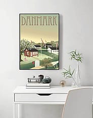 Køb Plakat 'Danmark Kolonihaverne' 30 x 40 cm fra ViSSEVASSE - Matas