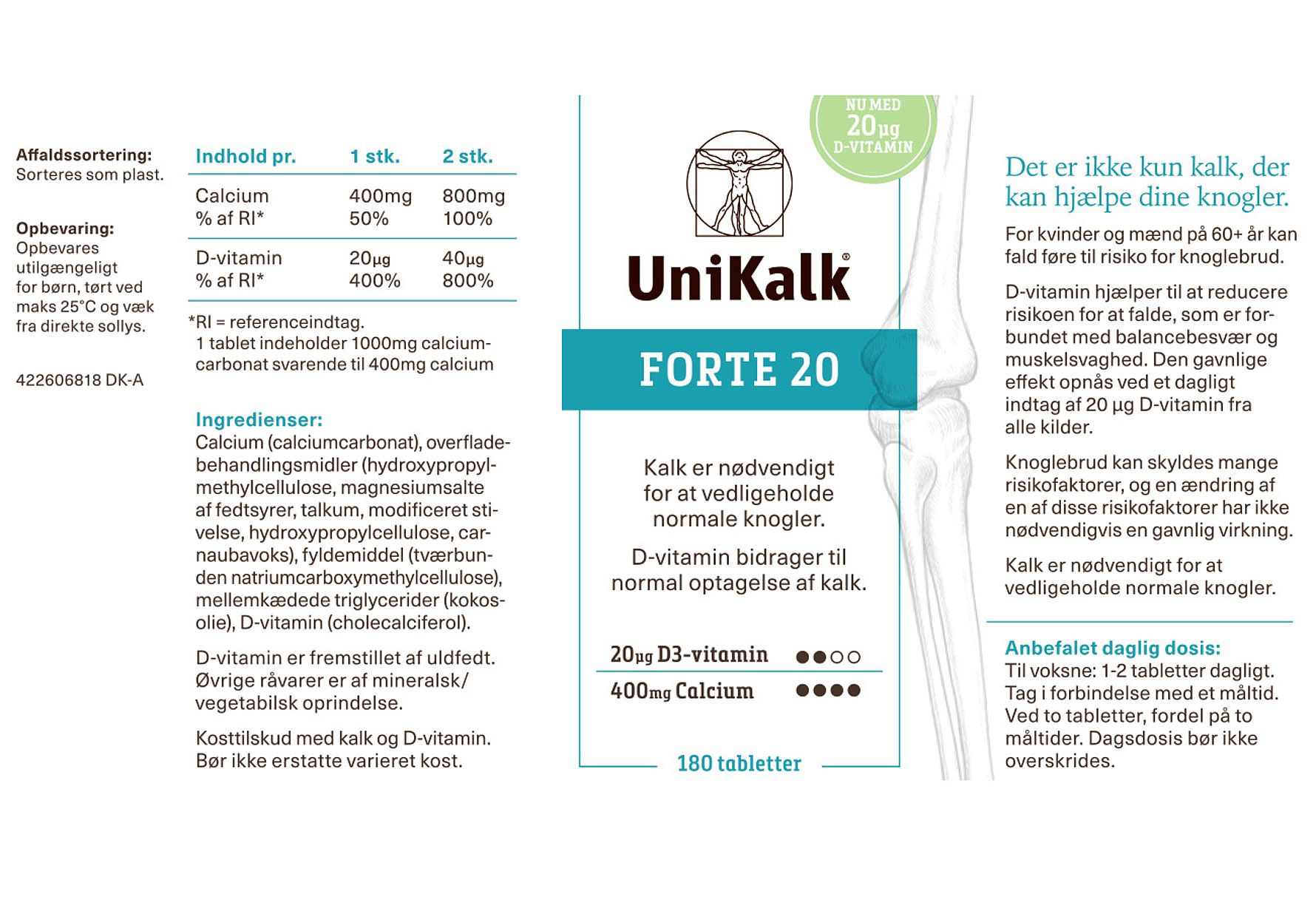 Køb Forte 20 fra Unikalk - Matas