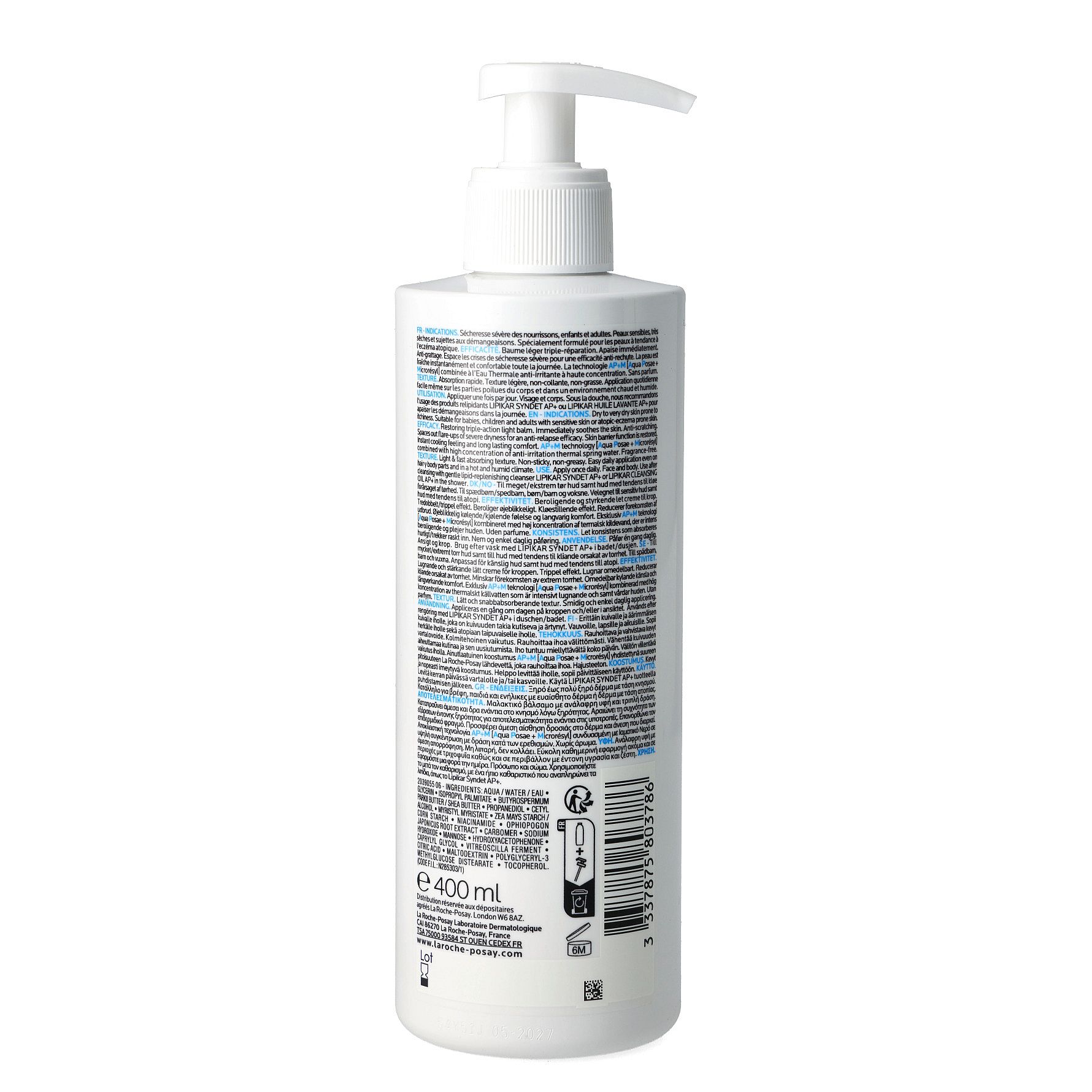 Lipikar Light Balm AP+M 400 ml - La Roche-Posay - KICKS