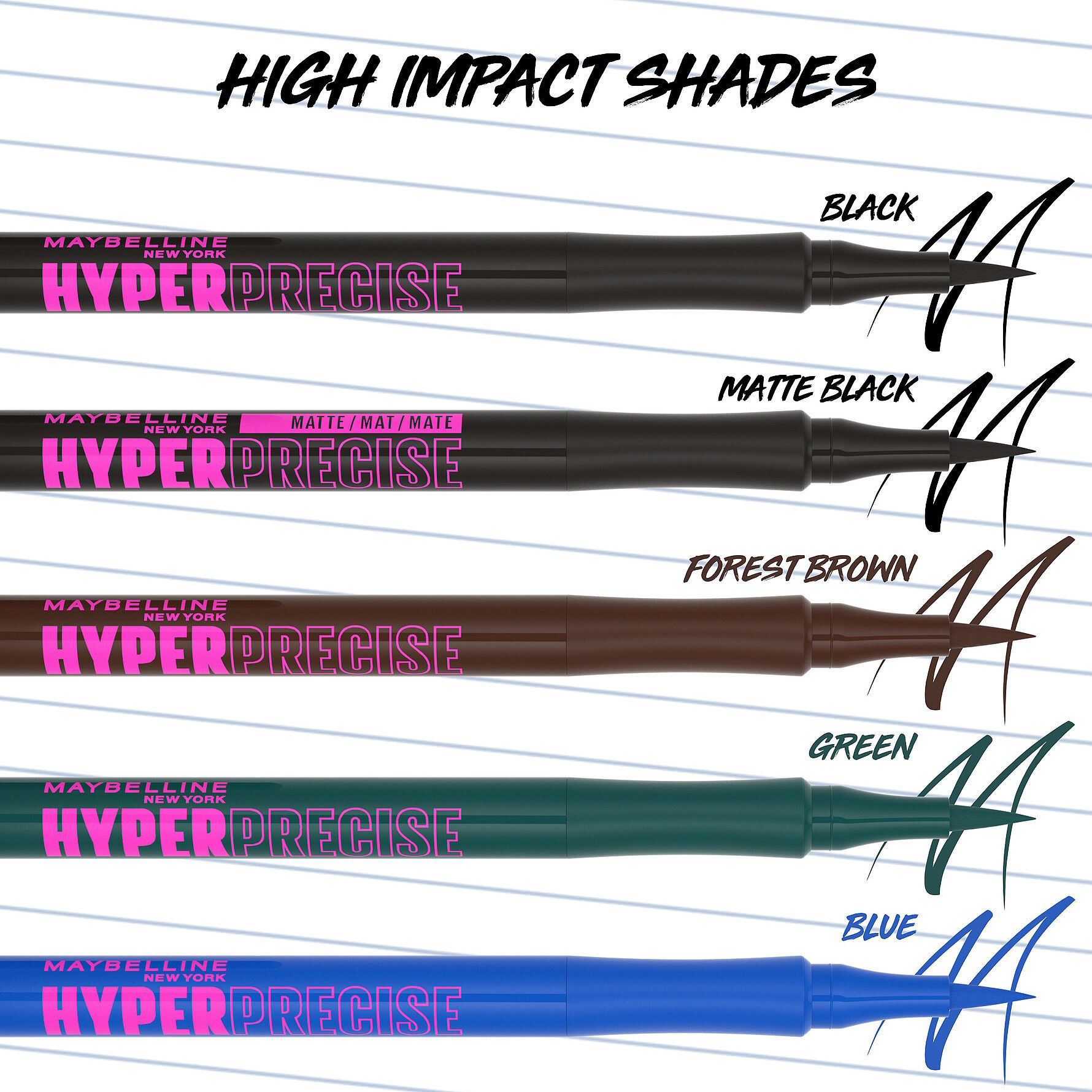 Køb Hyper Precise All Day Eyeliner 700 Black fra Maybelline New York ...