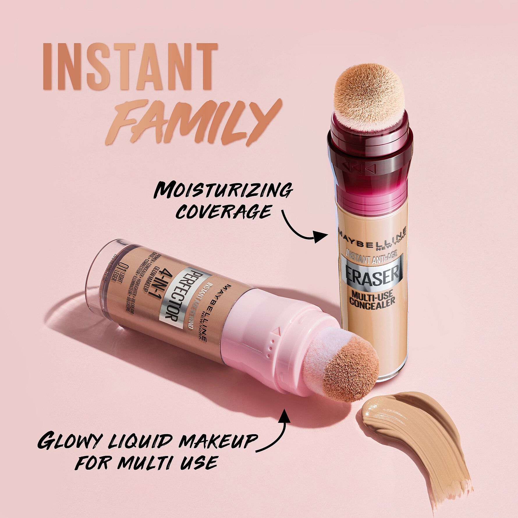 Køb Instant Anti Age Eraser Concealer Light fra Maybelline New York - Matas
