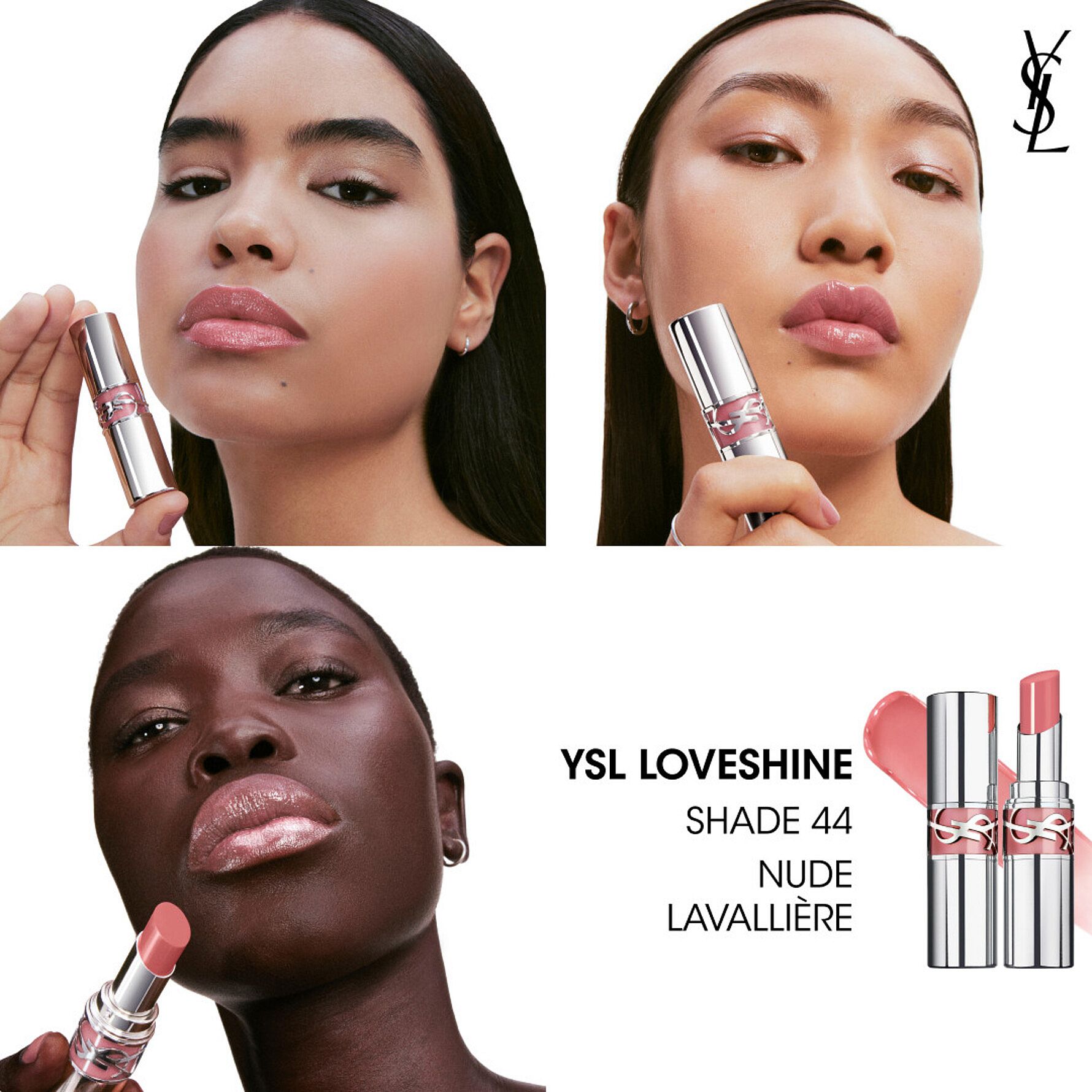 Kjøp YSL LOVESHINE Wet Shine Lipstick 44 Nude Lavallière - Yves Saint ...
