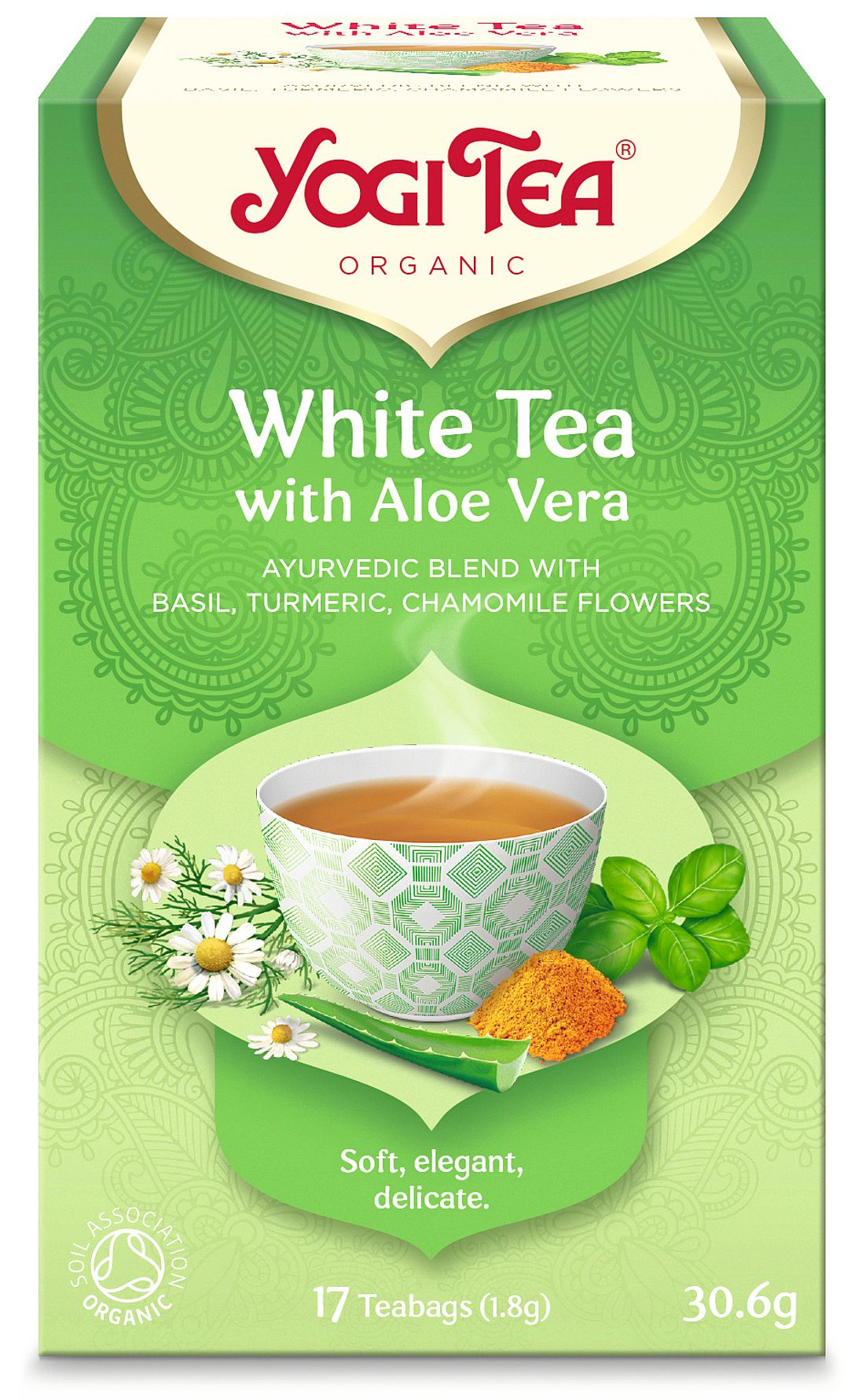 Køb Yogi White Tea Aloe Vera Ø 17 breve fra Yogi - Matas