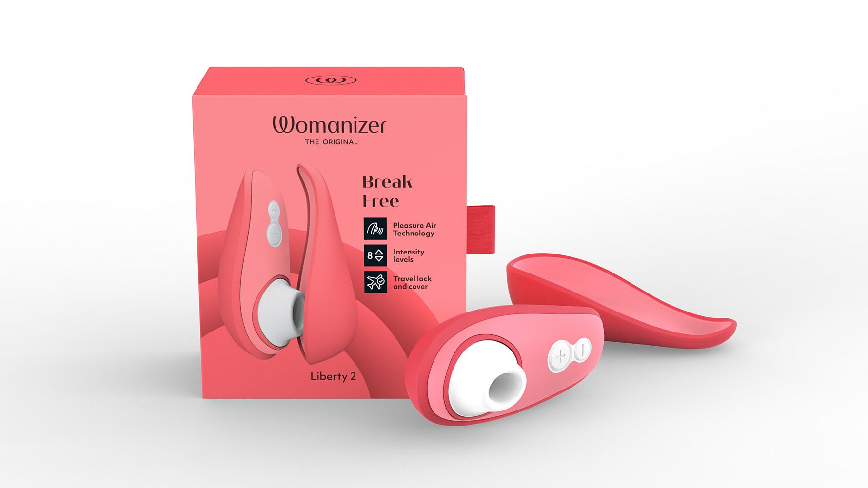 Køb Liberty 2 Pleasure Air Clitoral Toy Rose fra Womanizer - Matas