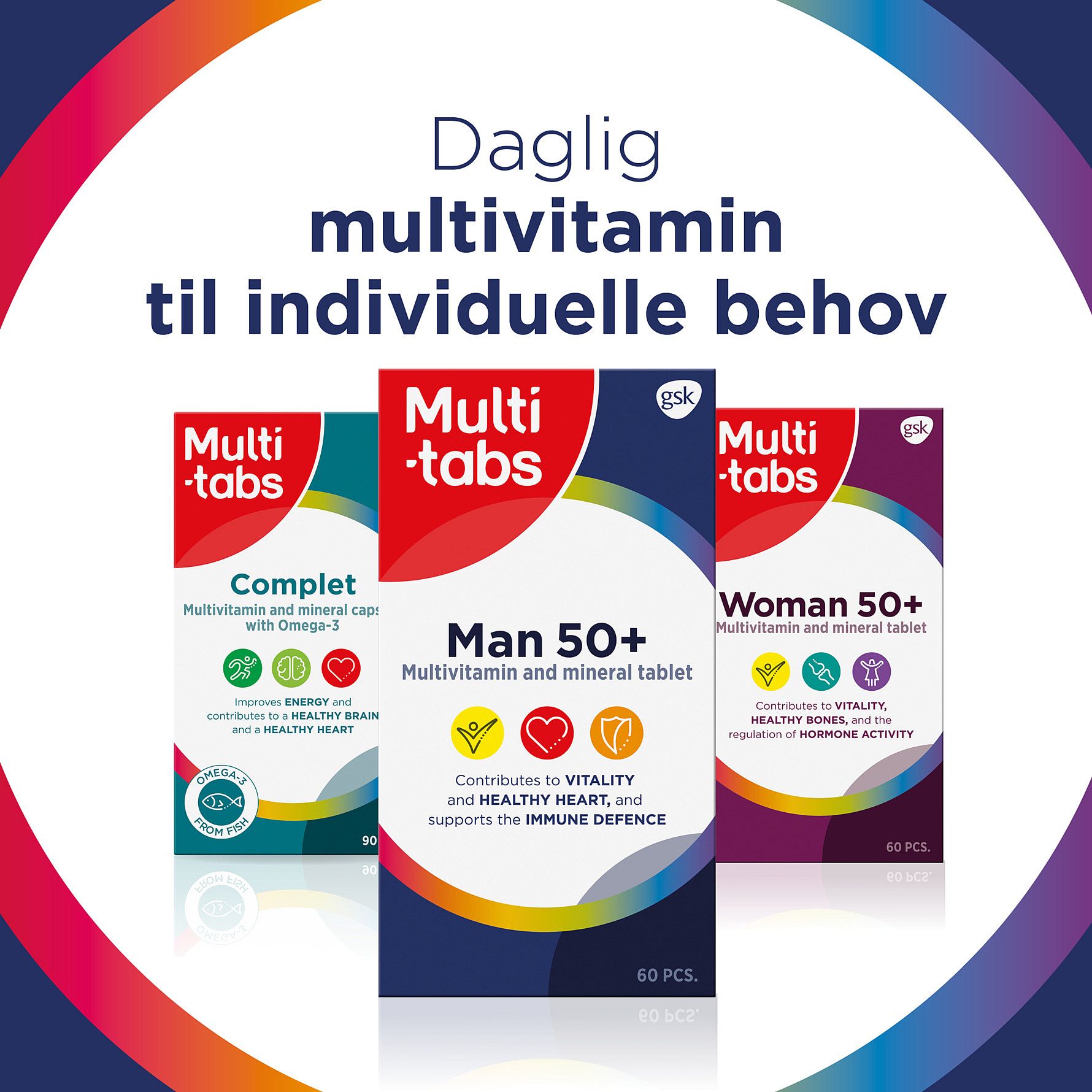 Køb Man 50+ 60 tabl. fra Multi-tabs - Matas
