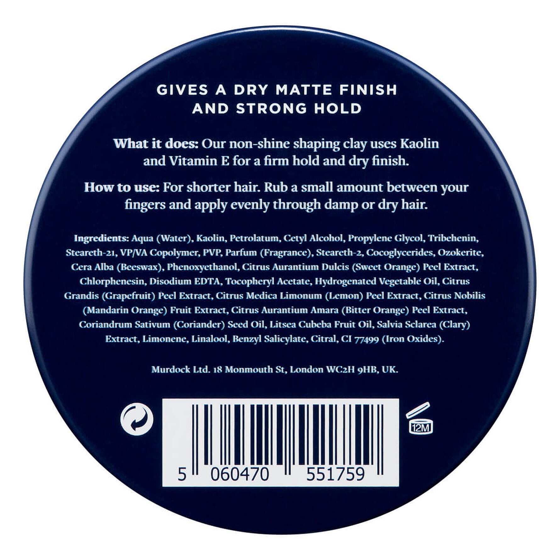 Køb Matt Mud 50 g fra Murdock London - Matas