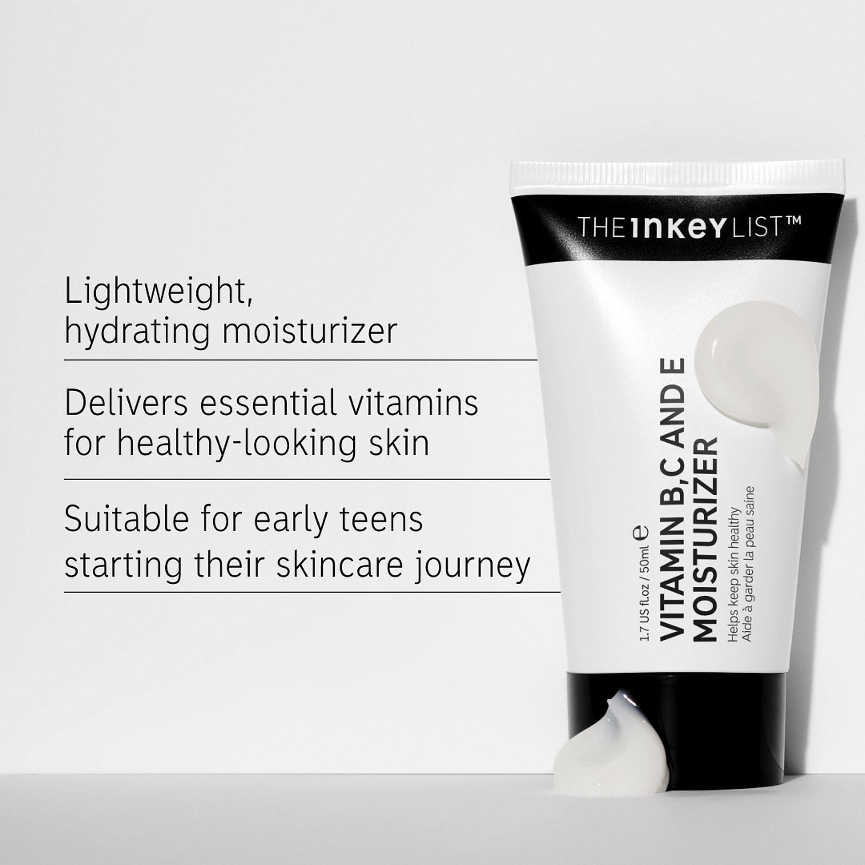Køb Vitamin B, C and E Moisturizer 50 ml fra The INKEY List - Matas