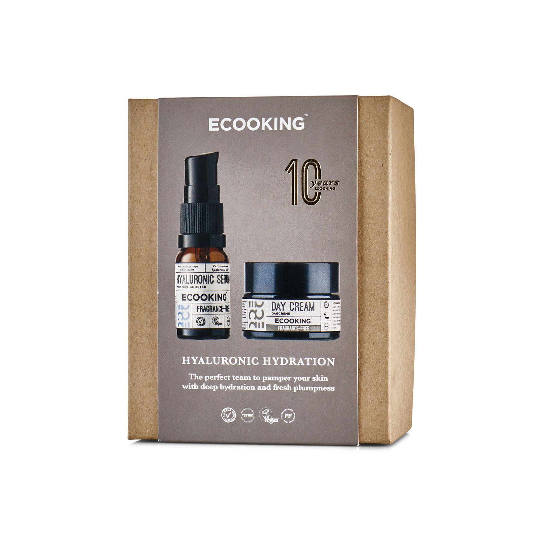 Køb Day Cream & Hyaluronic Jubilæum Set fra ECOOKING - Matas