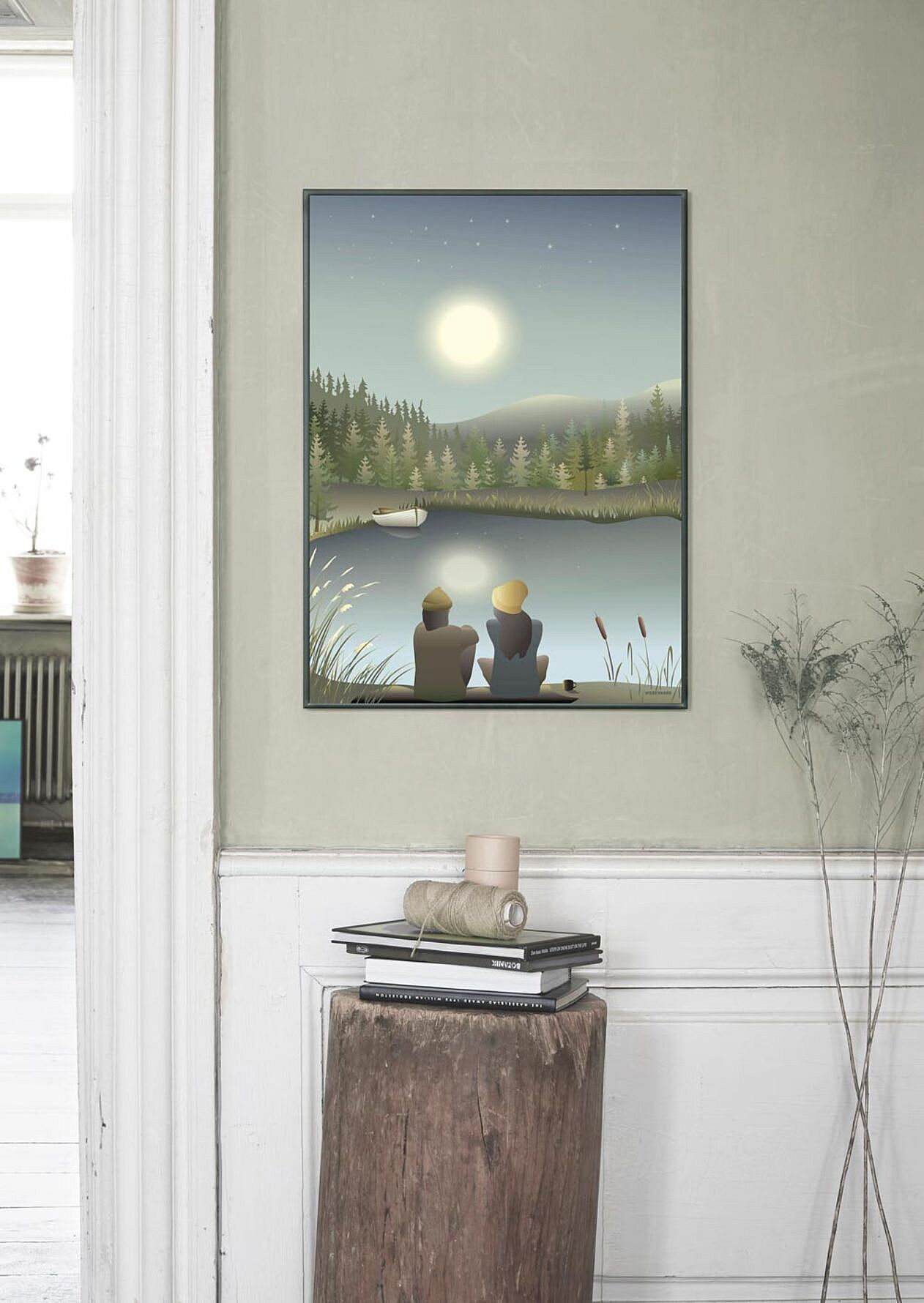 Køb Plakat 'Moonlight With You' 50 x 70 cm fra ViSSEVASSE - Matas