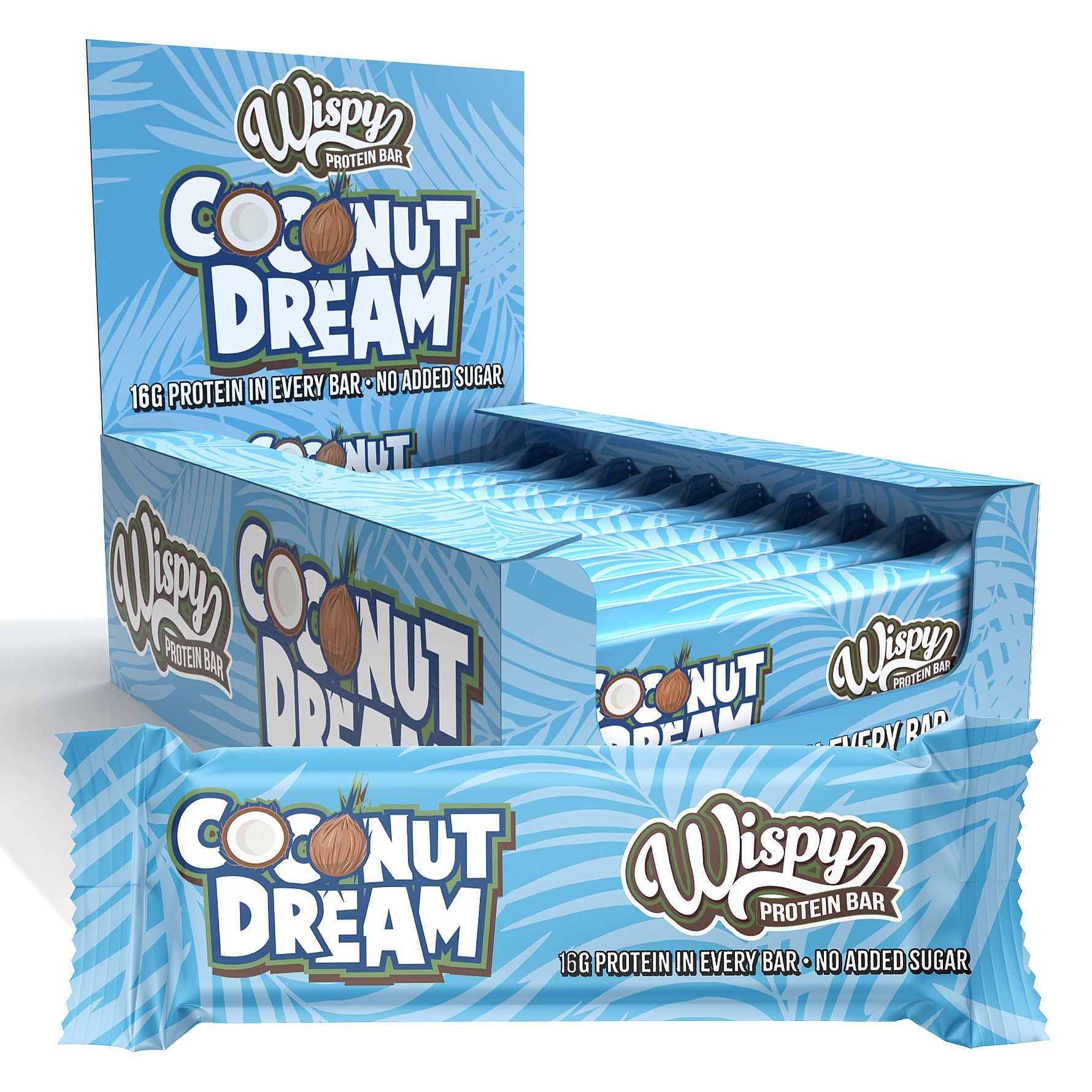 Køb Proteinbar 55 g Coconut Dream fra Wispy Nutrition - Matas