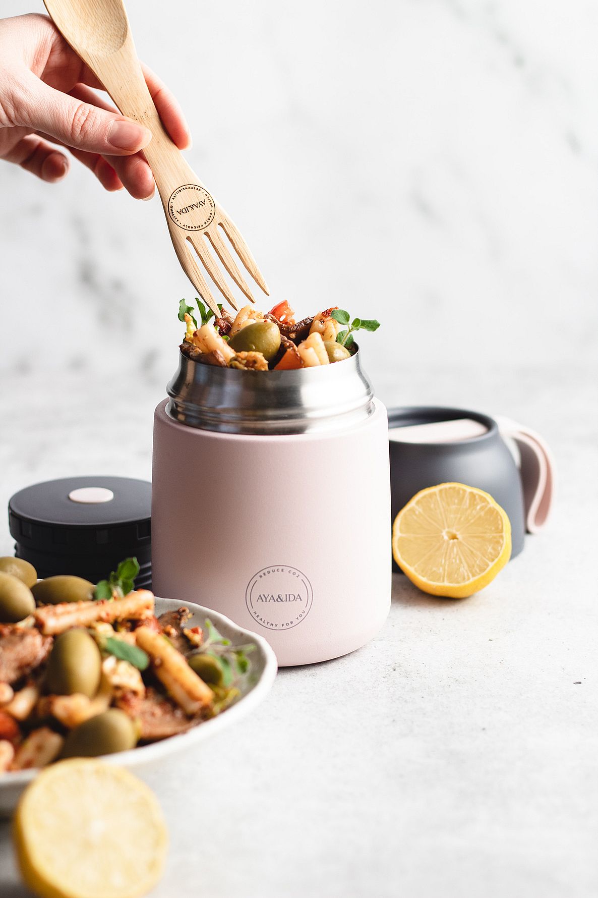 Køb Food'ie Termomadkasse 500 ml Soft Rose fra AYA&IDA - Matas