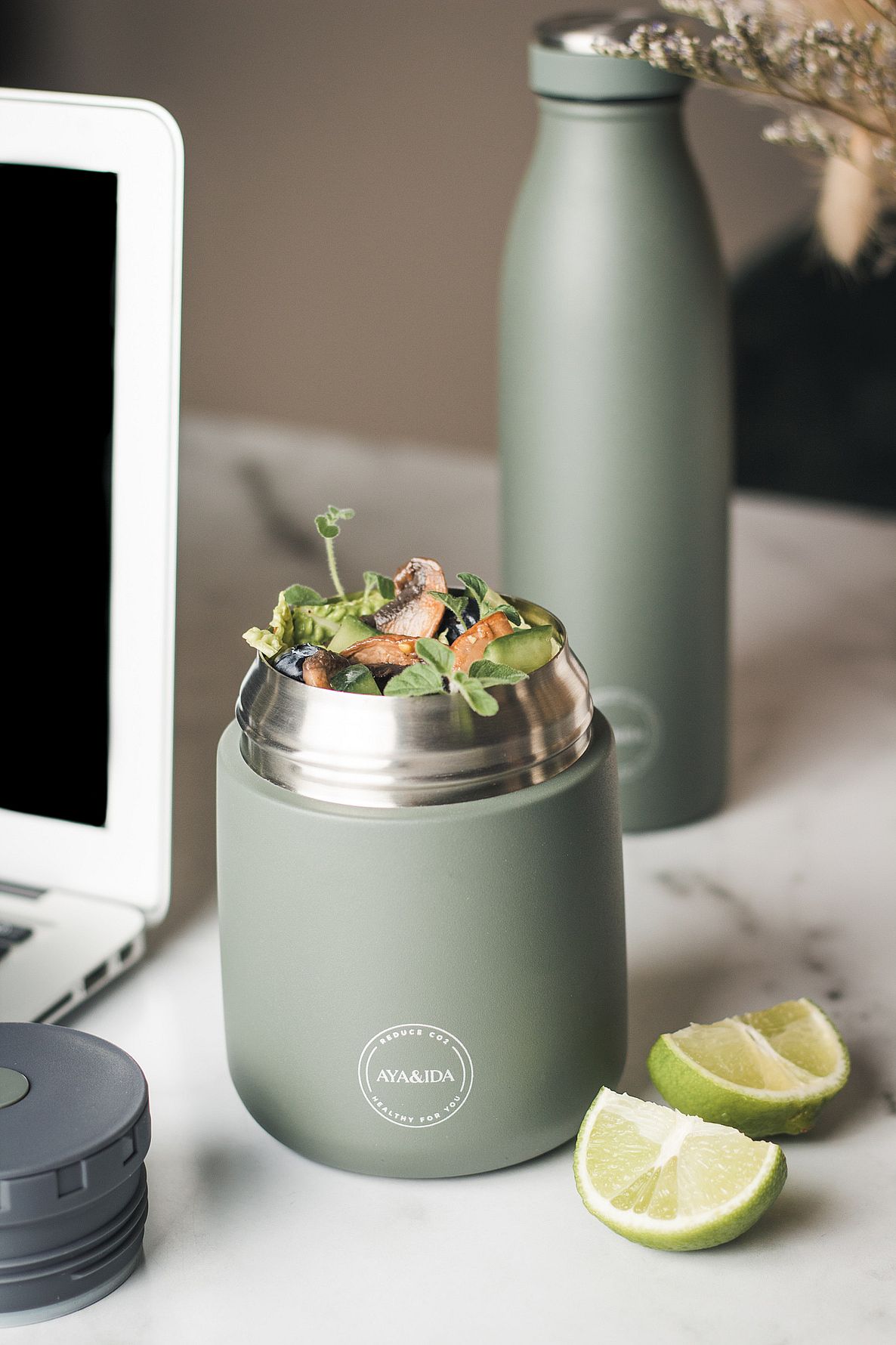 Køb Food'ie Termomadkasse 500 ml Tropical Green fra AYA&IDA - Matas