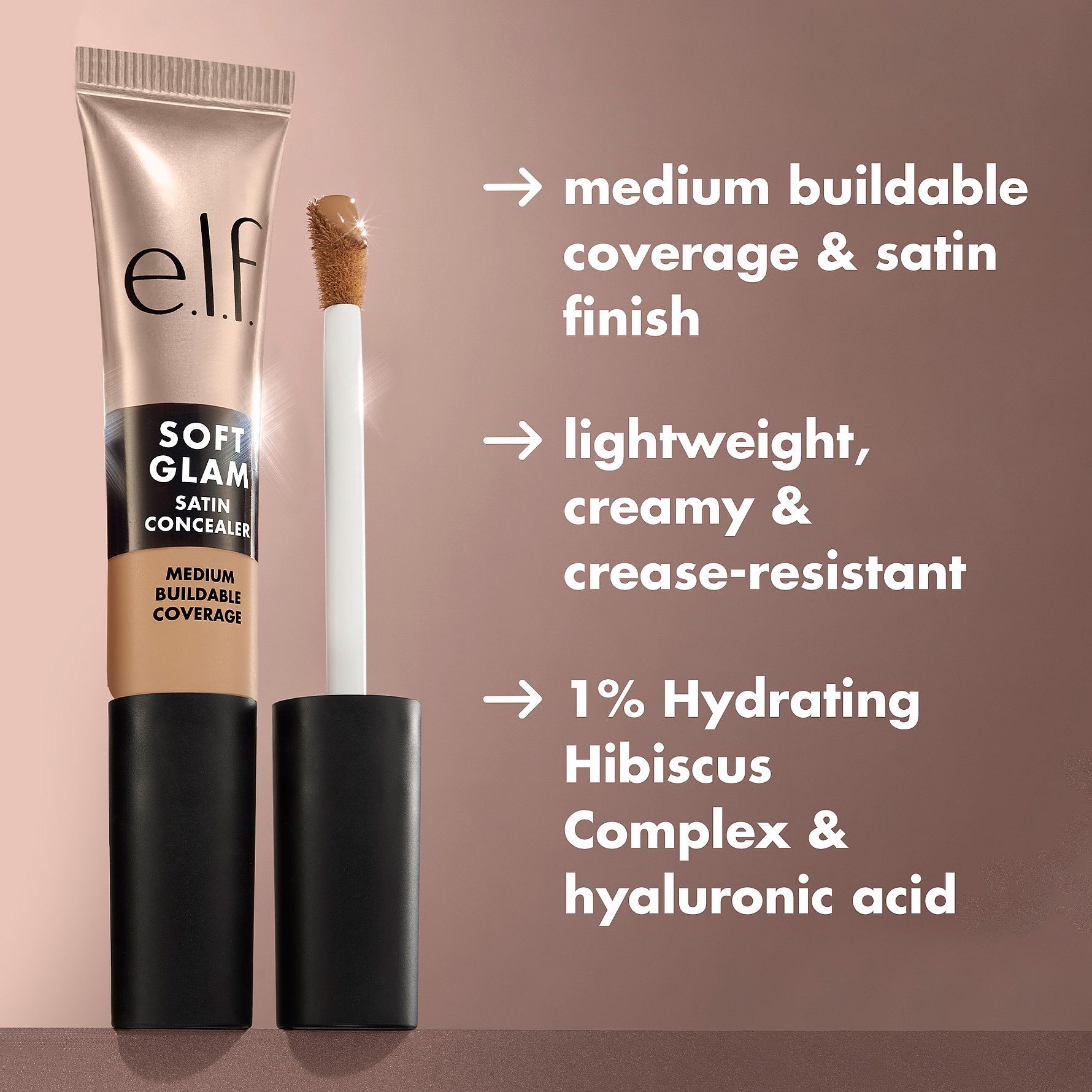 Køb Soft Glam Satin Concealer 21 Light Neutral fra e.l.f. - Matas