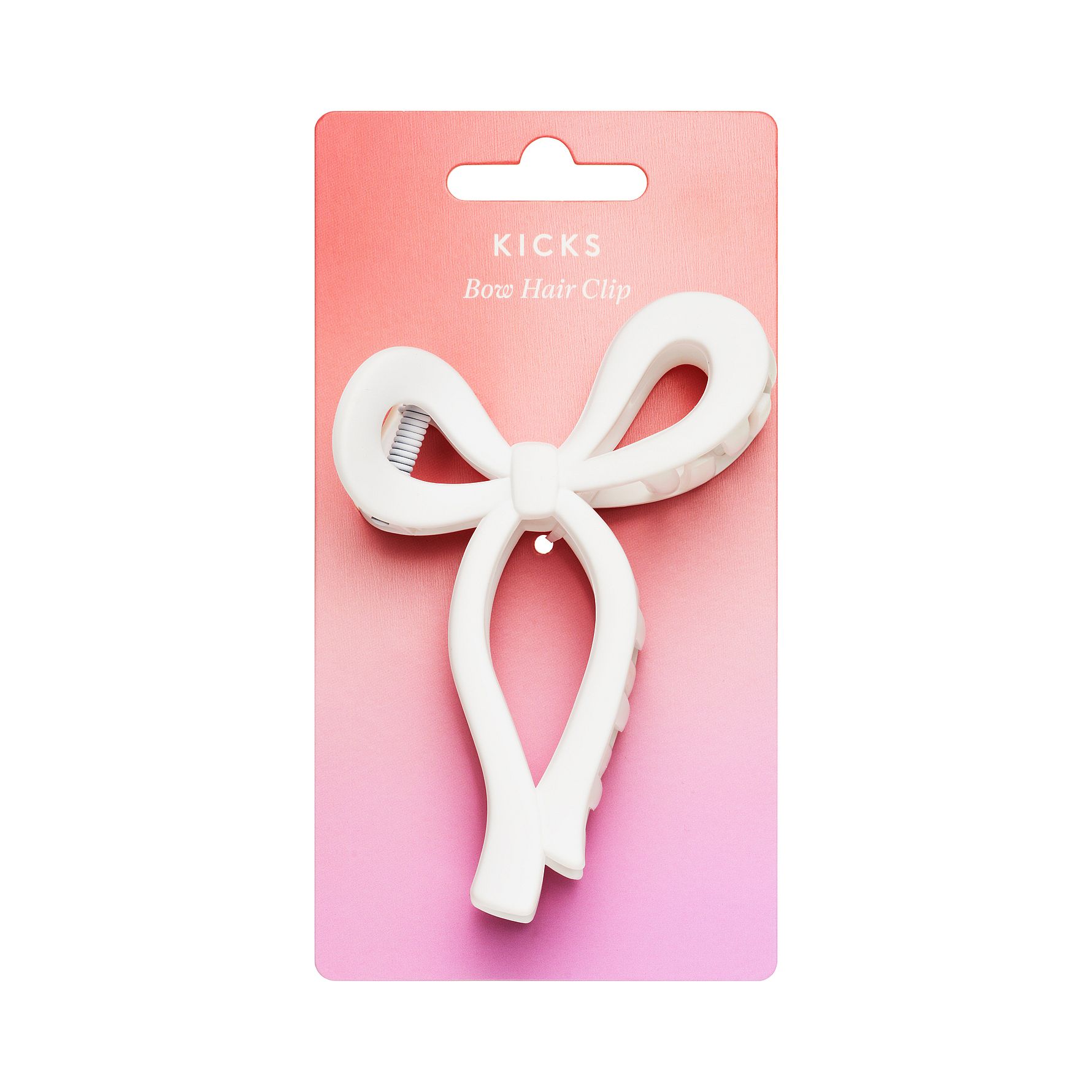 Køb Bow Hair Clip White fra KICKS Beauty - Matas