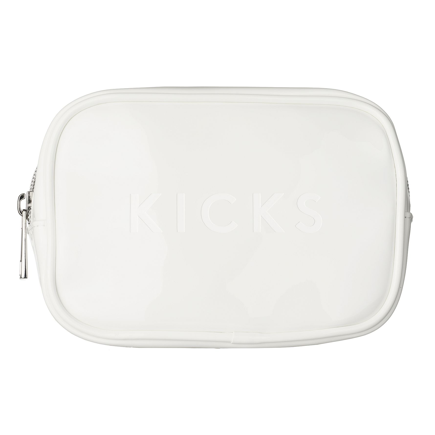 Køb Small Boxy Make Up Bag Red White fra KICKS Beauty - Matas