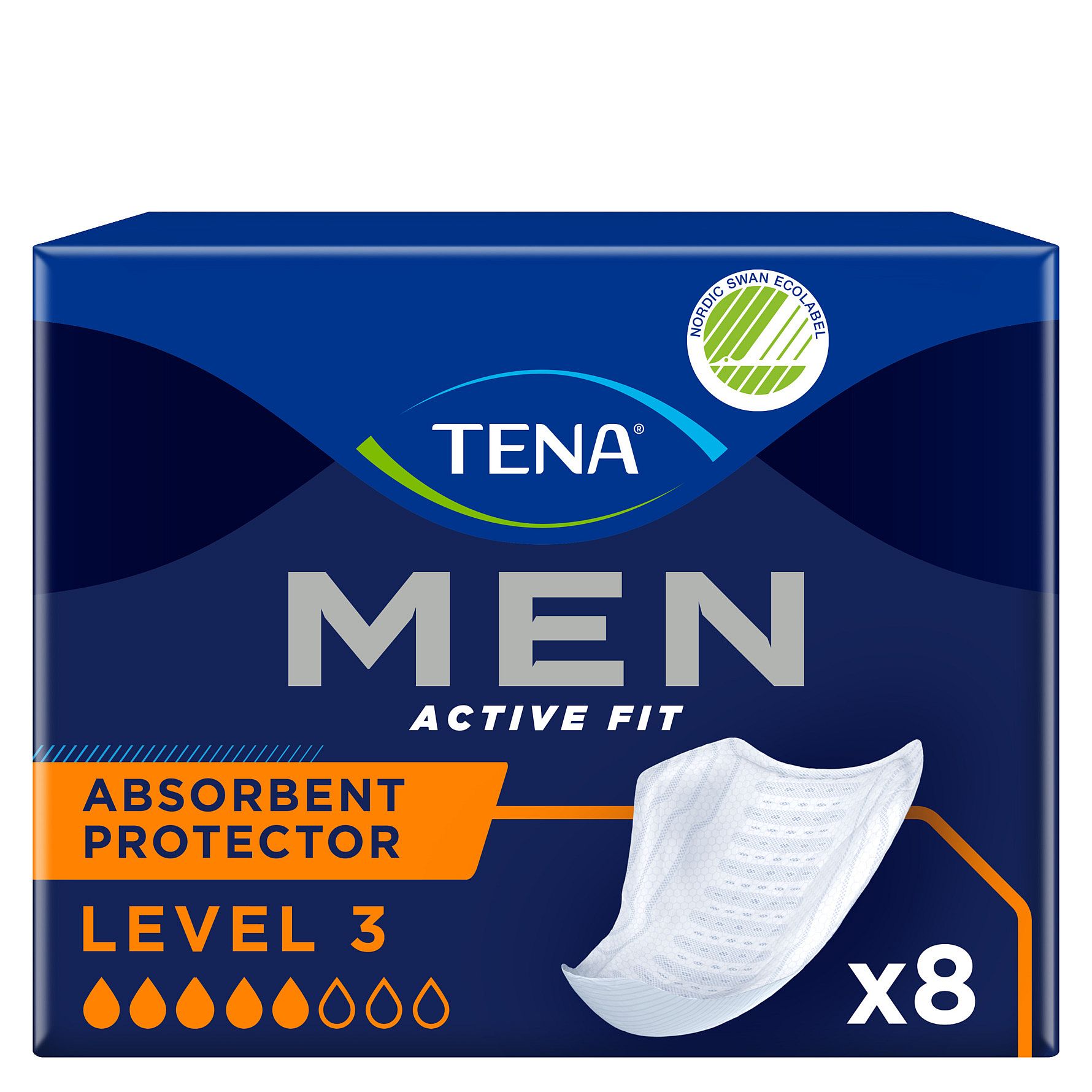 Køb Men Active Fit Inkontinensindlæg Level 3 fra Tena - Matas
