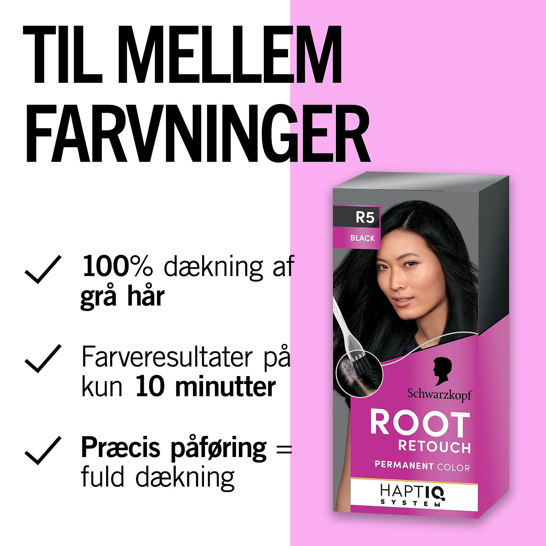 Køb Root Retouch Permanent Colour R5 Black fra Schwarzkopf - Matas