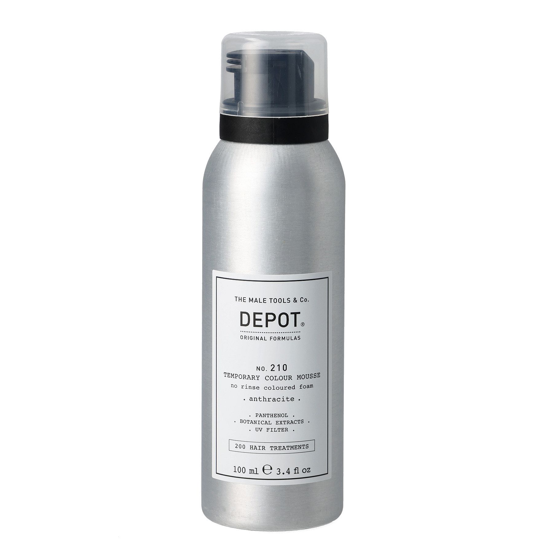 Køb Temporary Colour Mousse - Anthracite 100 ml fra DEPOT - Matas
