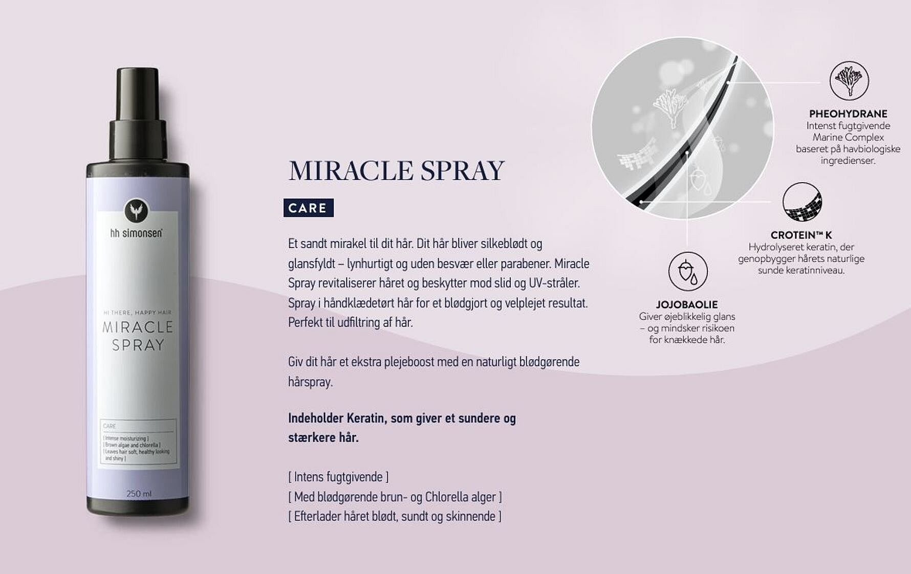 Køb Miracle Spray 250 ml fra HH Simonsen - Matas