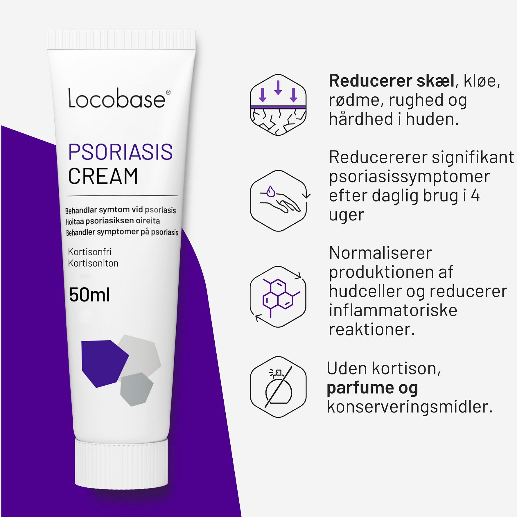 Køb Psoriasis Cream 50 ml fra Locobase - Matas