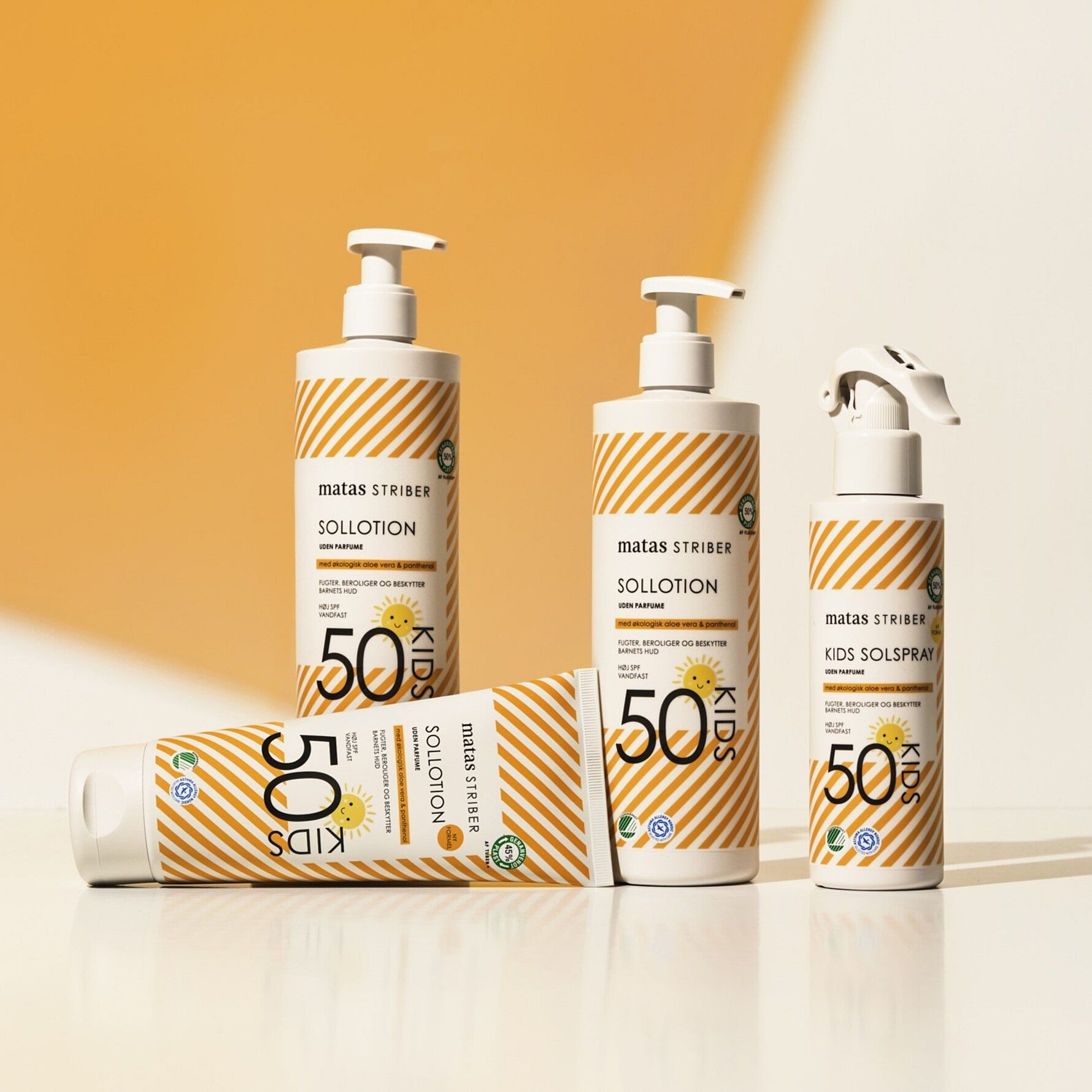 Køb Kids Sollotion SPF 50 UP 200 ml fra Matas Striber - Matas