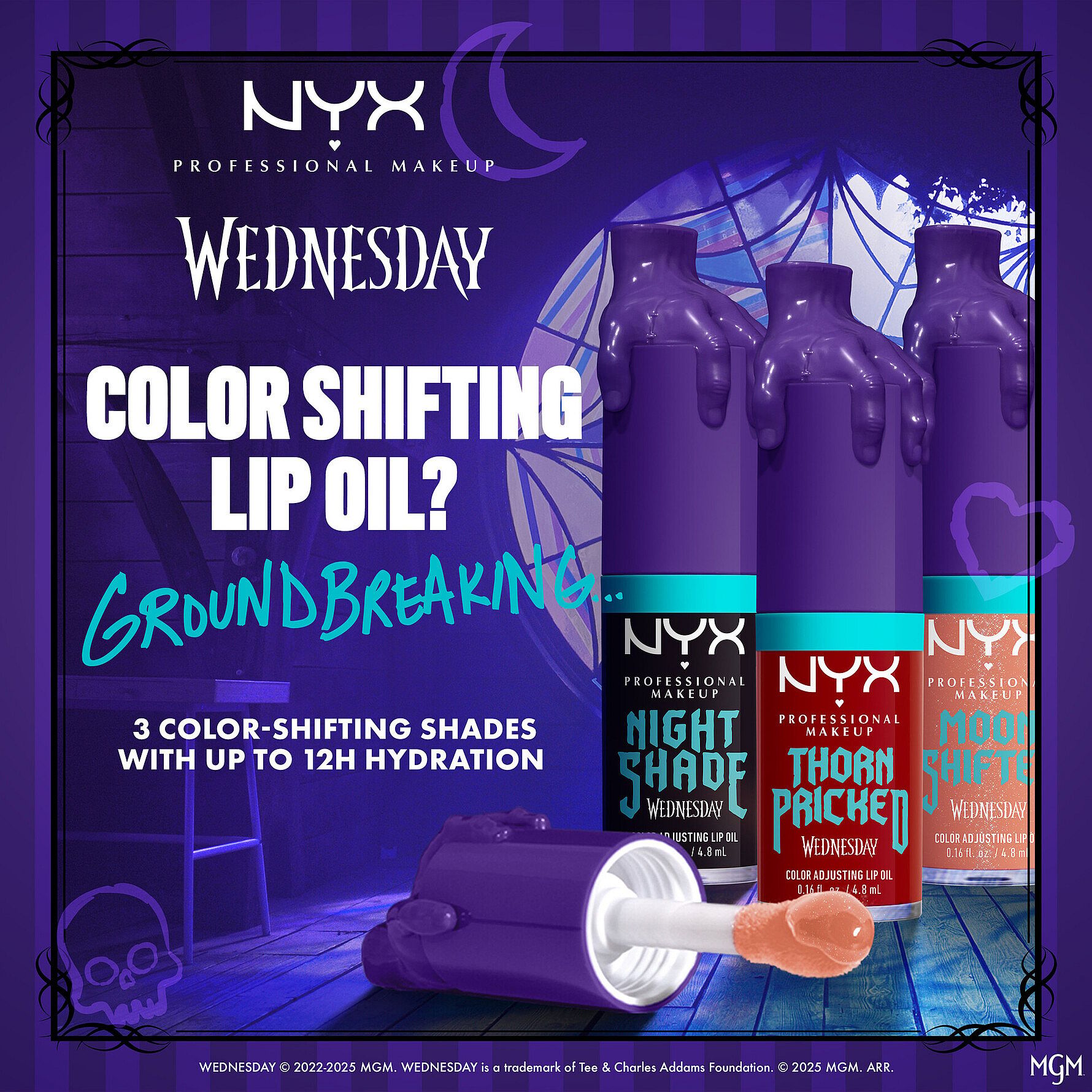 Köp Wednesday Color Adjusting Lip Oil Nightshade - NYX PROFESSIONAL ...