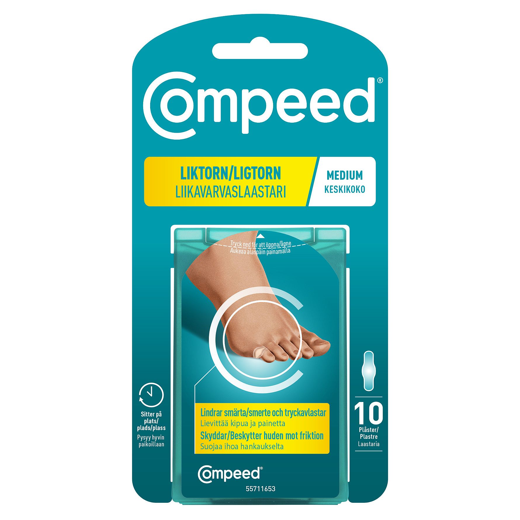 Køb Ligtorn Medium 10 Stk. fra Compeed - Matas