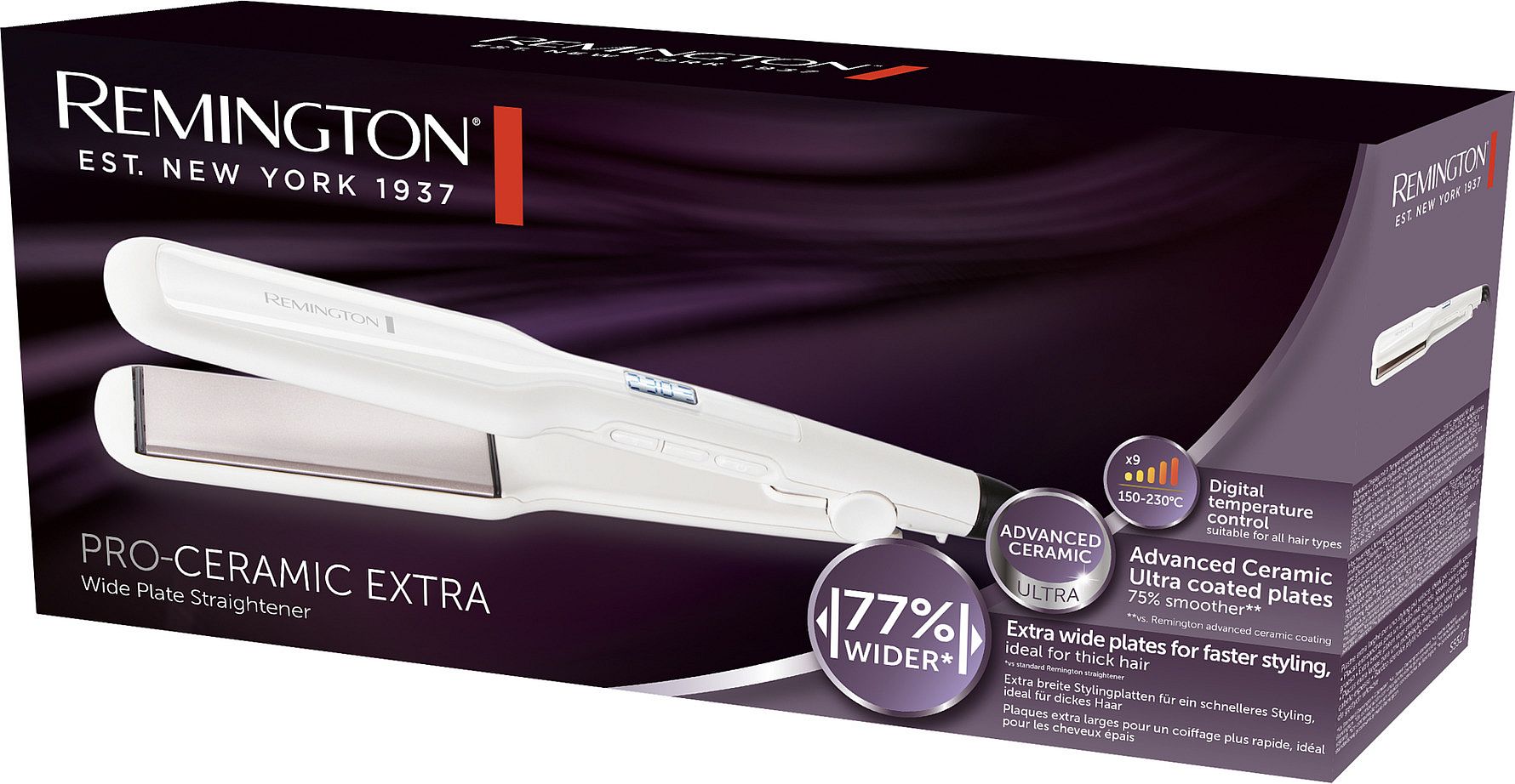 Kjøp Pro-Ceramic Extra Straightener White - Remington - KICKS